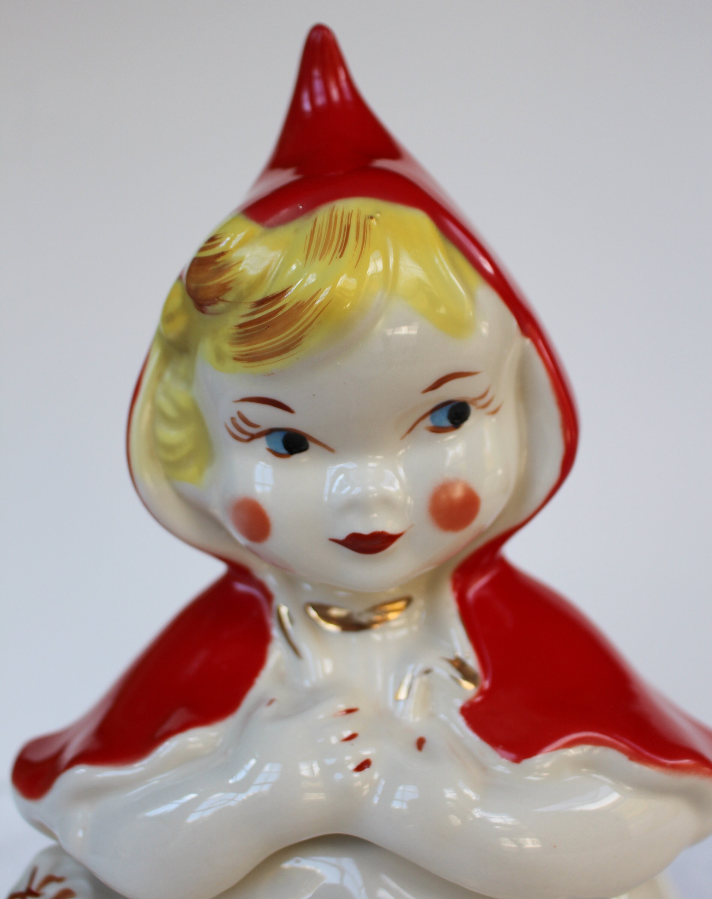Original Hull Little Red Riding Hood Cookie Jar 13 1/4 Height Official ...
