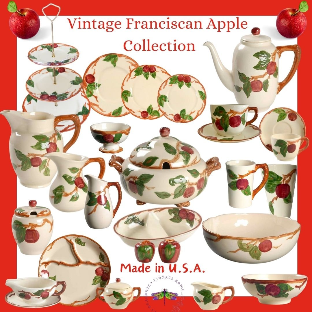 Vintage Franciscan Apple Dinnerware *made in USA* Replacements* Free ...