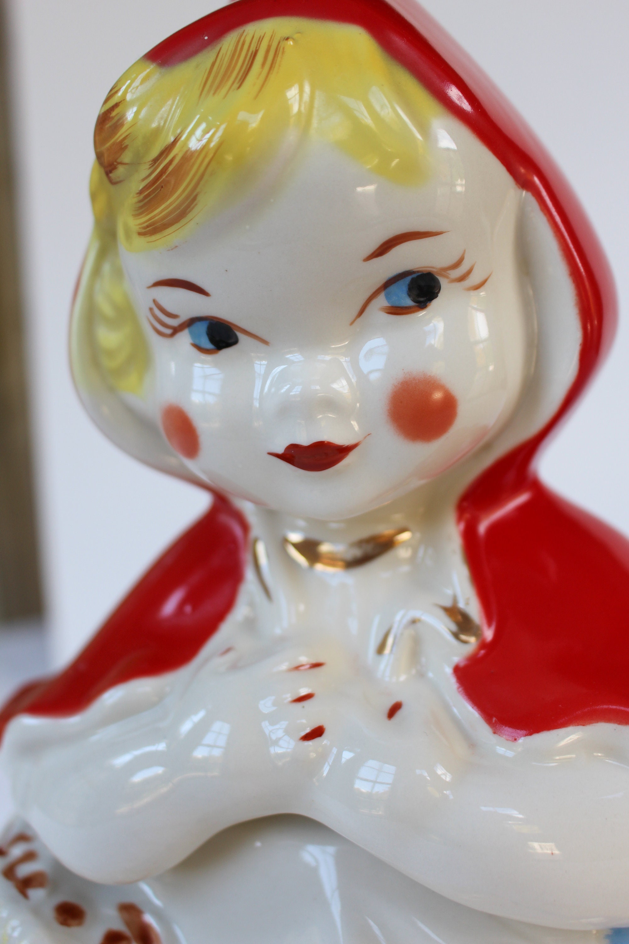 Original Hull Little Red Riding Hood Cookie Jar 13 1/4 Height Official ...