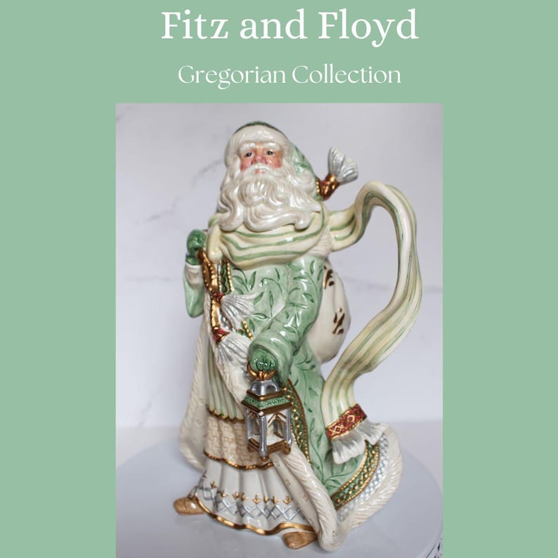 Vintage Fitz and Floyd *gregorian Collection* Santa Pitcher * Free ...