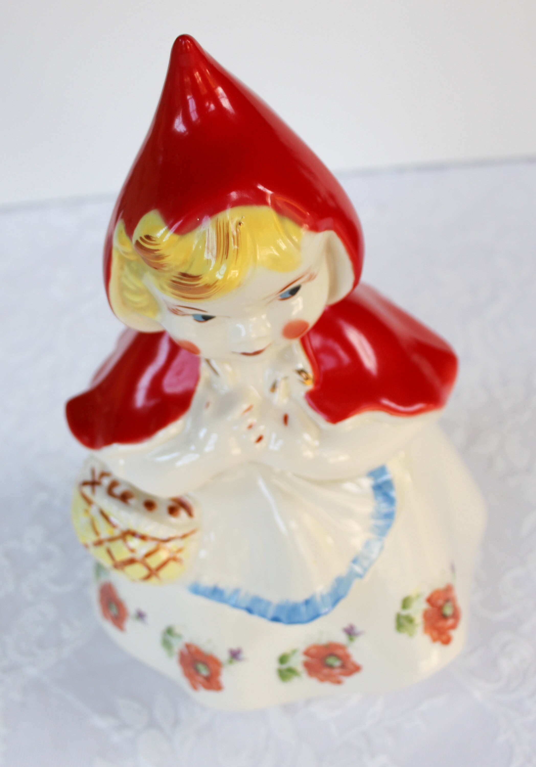 Original Hull Little Red Riding Hood Cookie Jar 13 1/4 Height Official ...