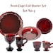 Vintage Avon Cape Cod Ruby Red Glass Dinnerware Set No. 3 (22 Pieces ...