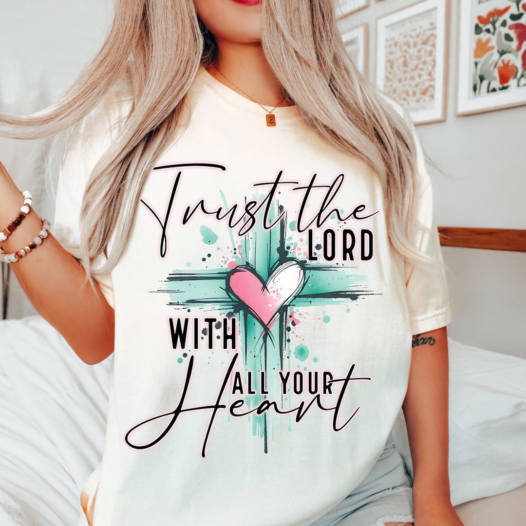 Christian T-shirt Sublimation Design: Bible Verse PNG (digital ...