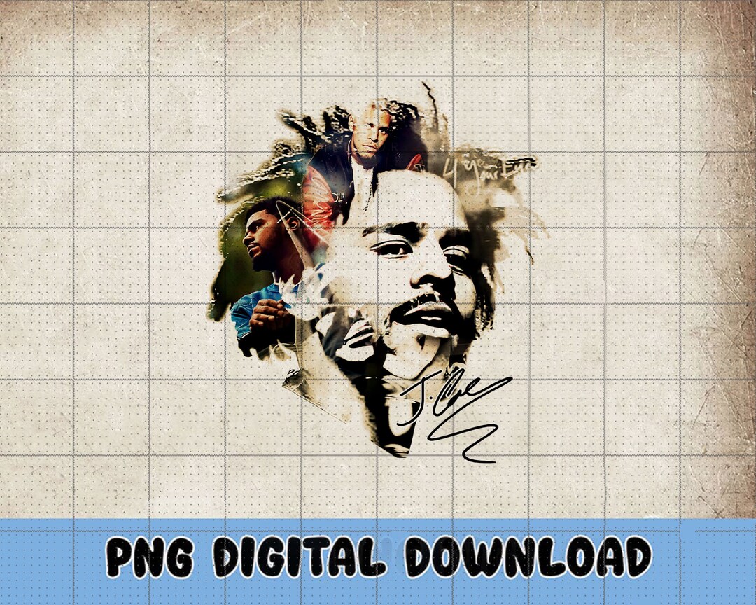 J. COLE 90s Vintage Png, J. COLE T-shirt Design. PNG Digital Instant ...