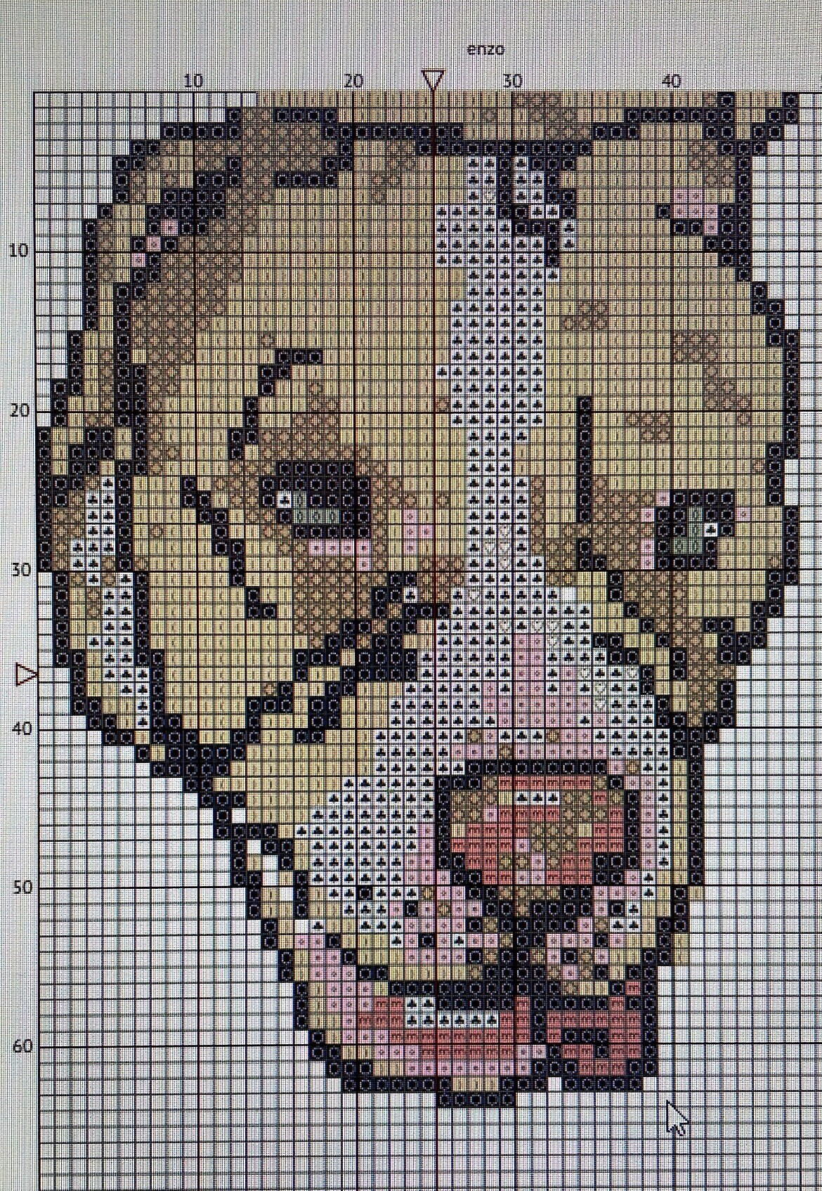 Embroidery/crochet Custom Graph Cartoon Animal Pattern - Etsy