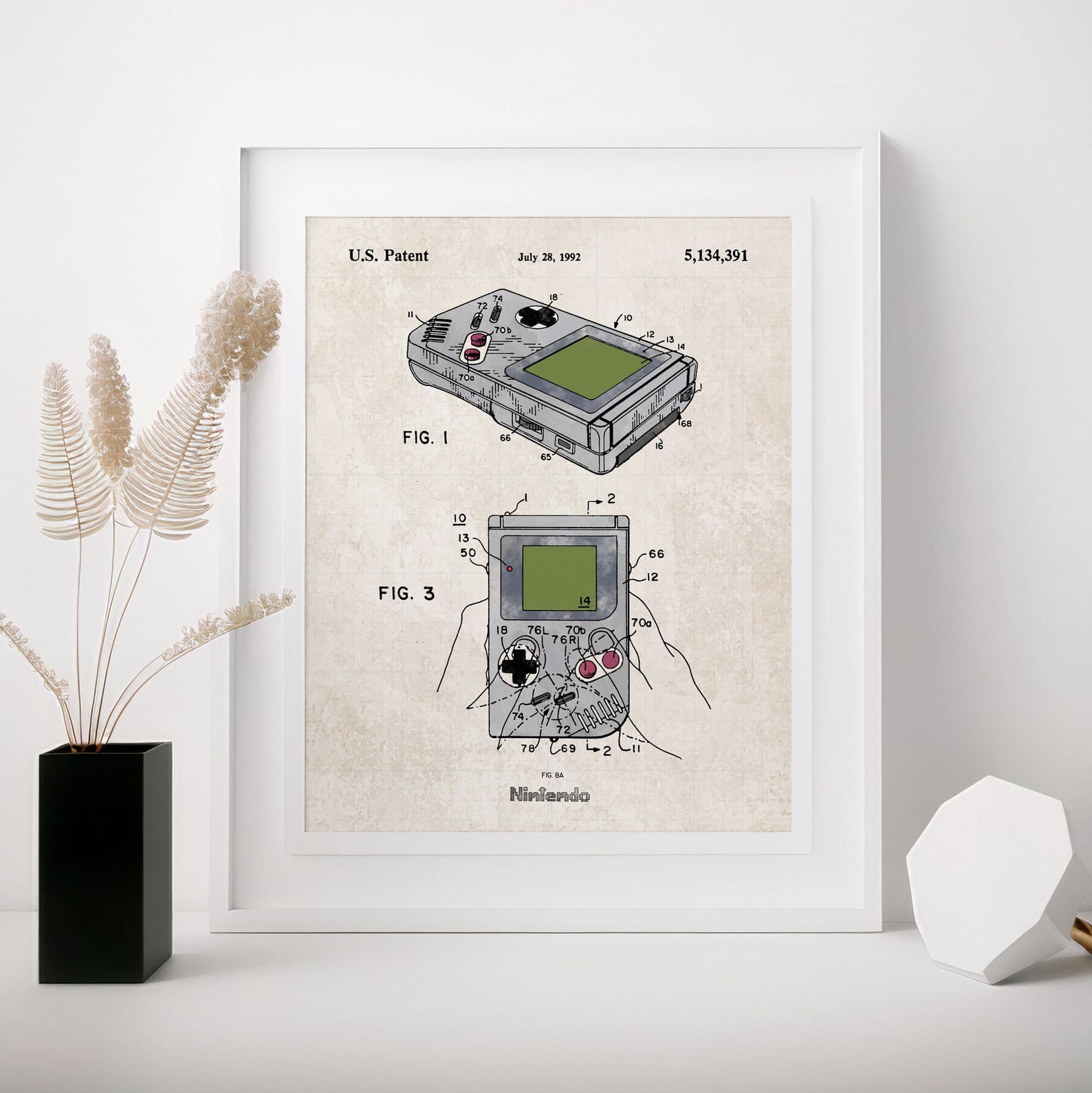 Nintendo Game Boy Patent Wall Art - Etsy