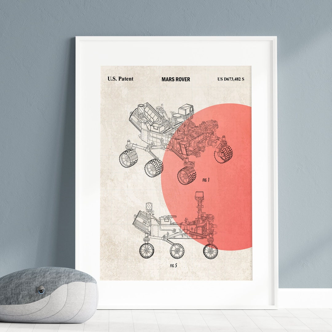 Mars Rover Patent Wall Art - Etsy