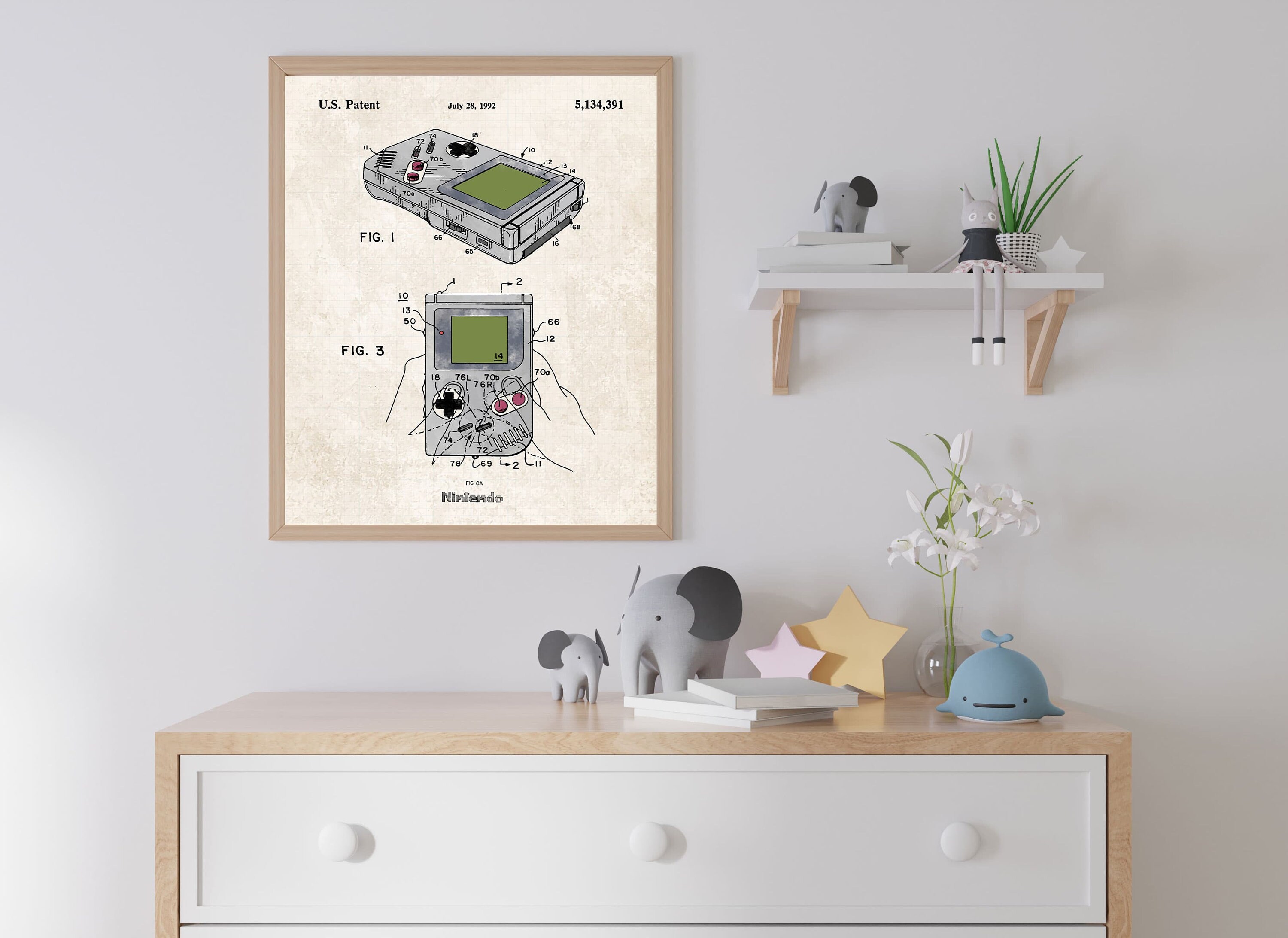 Nintendo Game Boy Patent Wall Art - Etsy