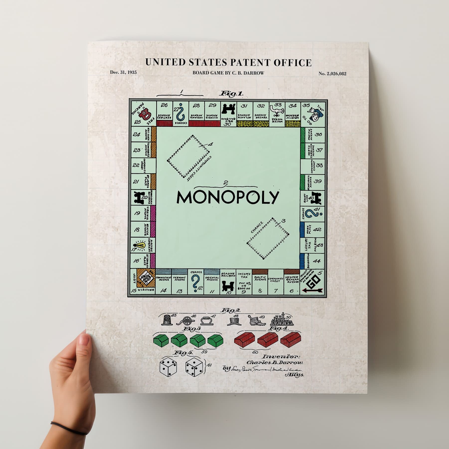Printable Download: Monopoly Patent - Etsy
