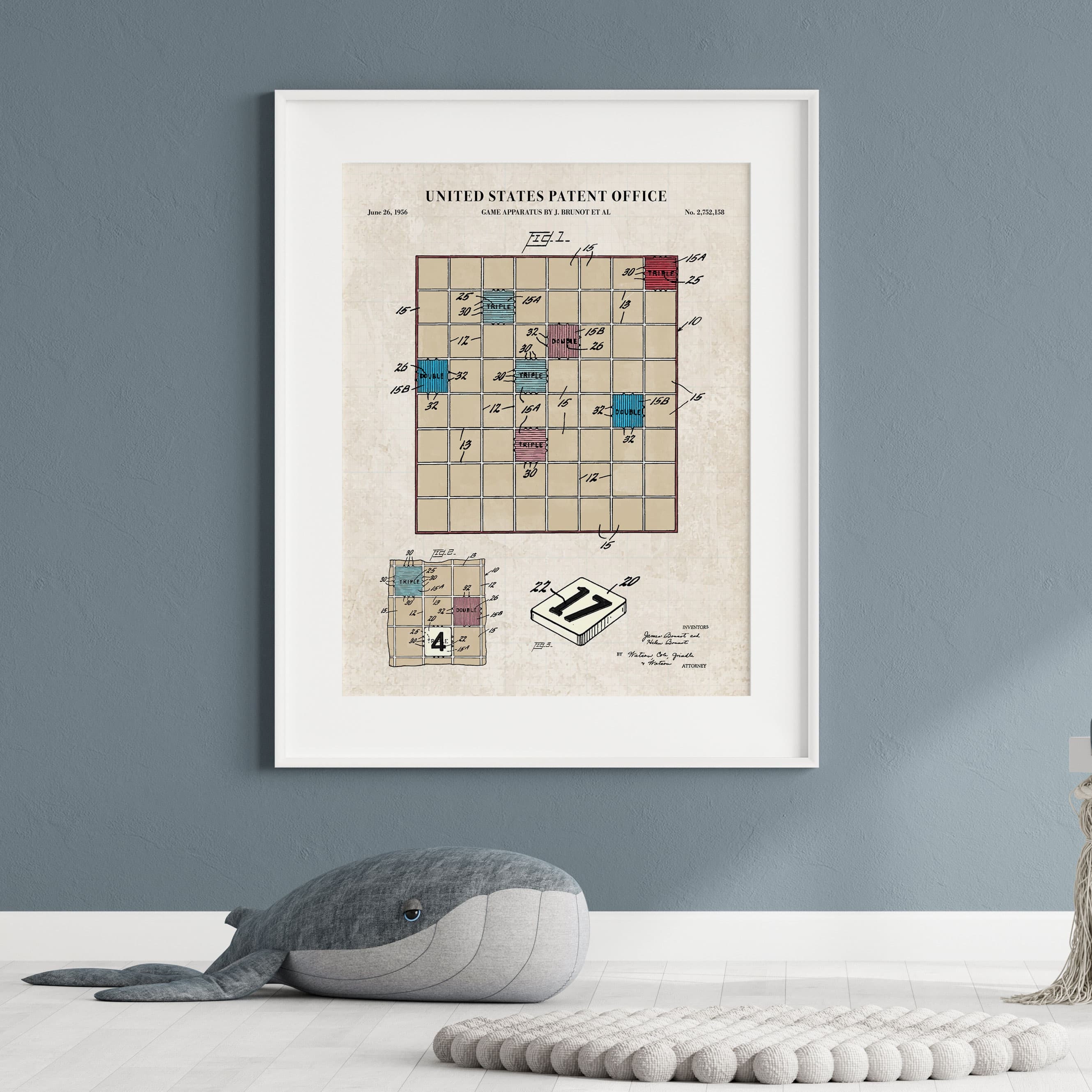 Printable Download: Scrabble Patent - Etsy