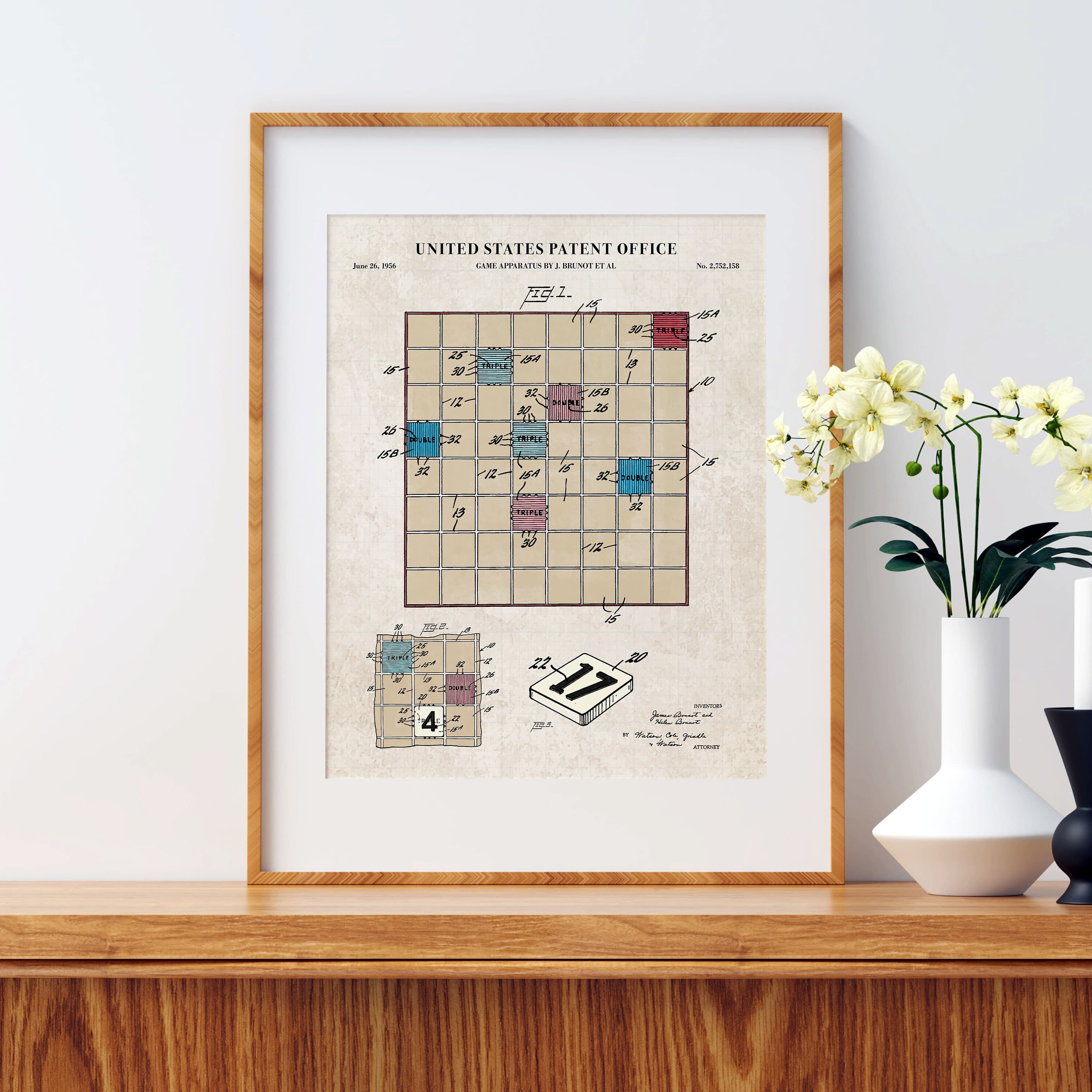Printable Download: Scrabble Patent - Etsy