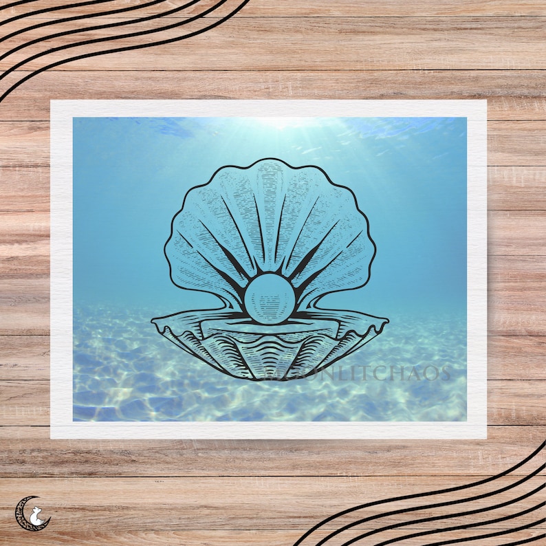 Nautical Mermaid Digital Prints Set of 8 Instant Download Beach House ...