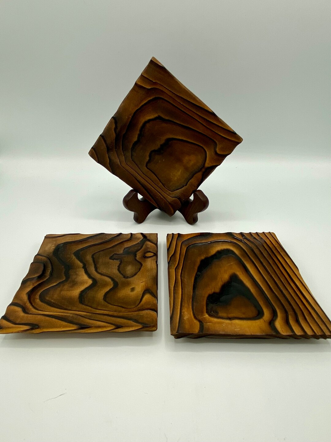 Burnt Wooden Trays - Etsy