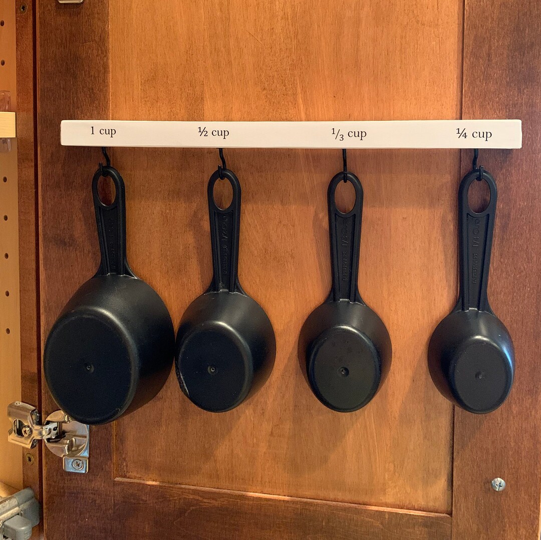 Kitchen Measuring Cups Organizer With Hooks - Etsy