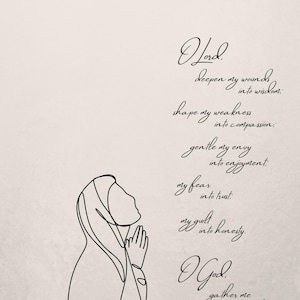 Shape My Wounds Into Wisdom | Ted Loder Prayer Digital Print ...