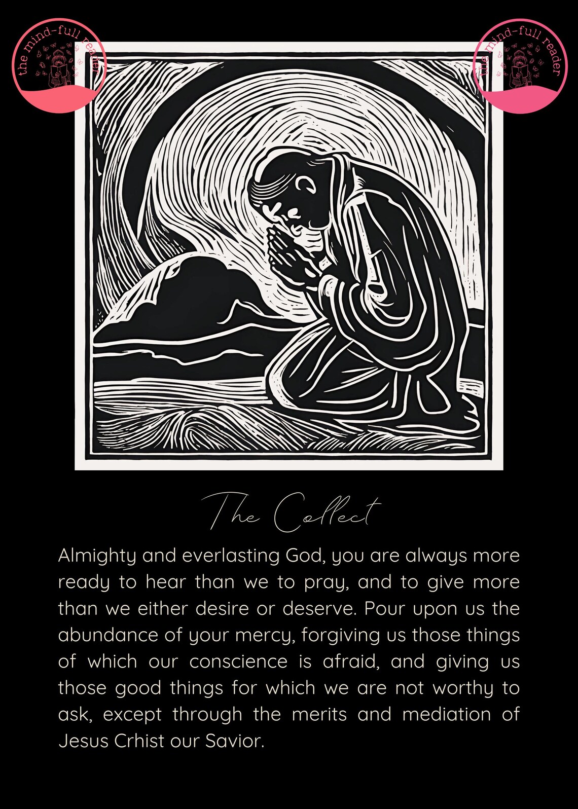 Collect Prayer Digital Print | Book of Common Prayer Wall Art ...