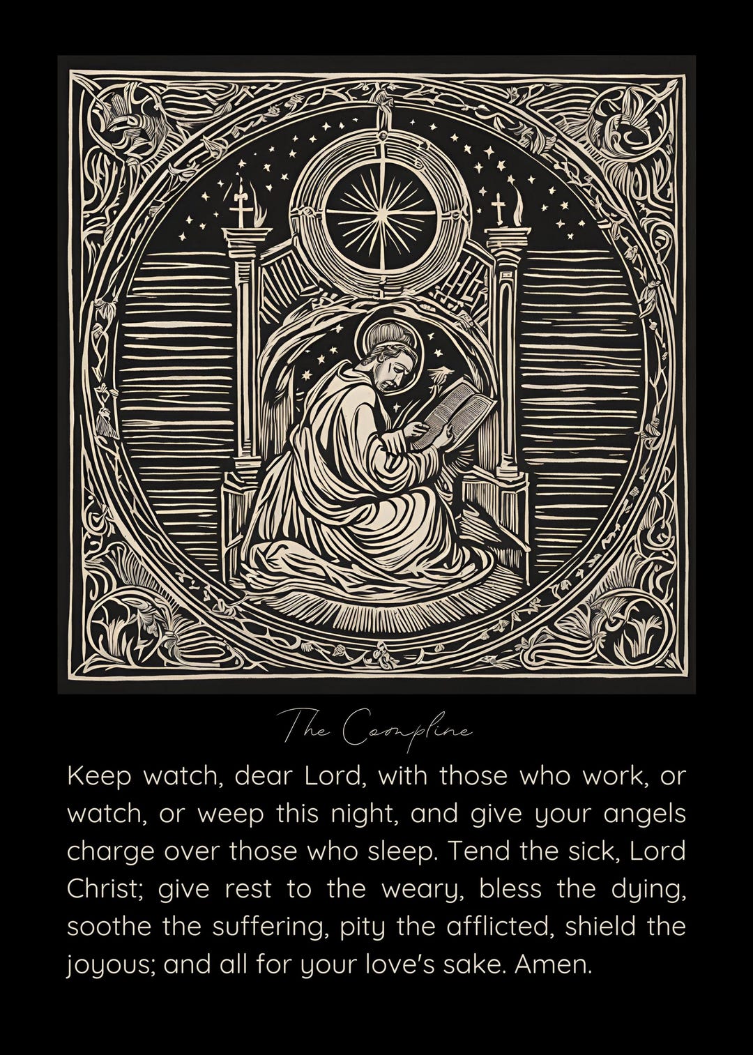The Compline Night Prayer "keep Watch, O Lord, With Those Who Work or ...