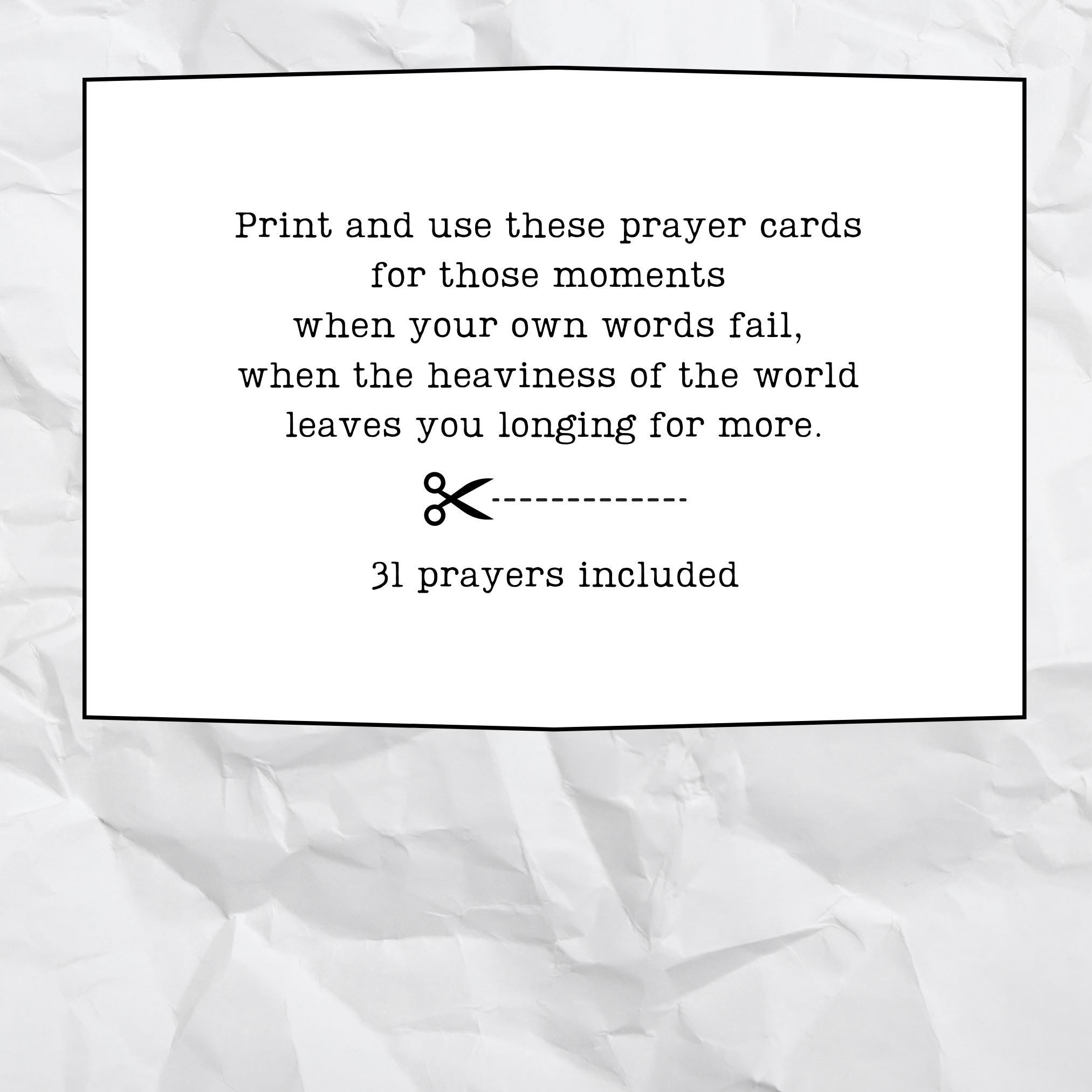 Common Prayer Cards | Prayers for Peacemakers - Etsy