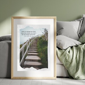 Martin Luther King Jr. Faith Quote Wall Art | Inspirational Printable ...