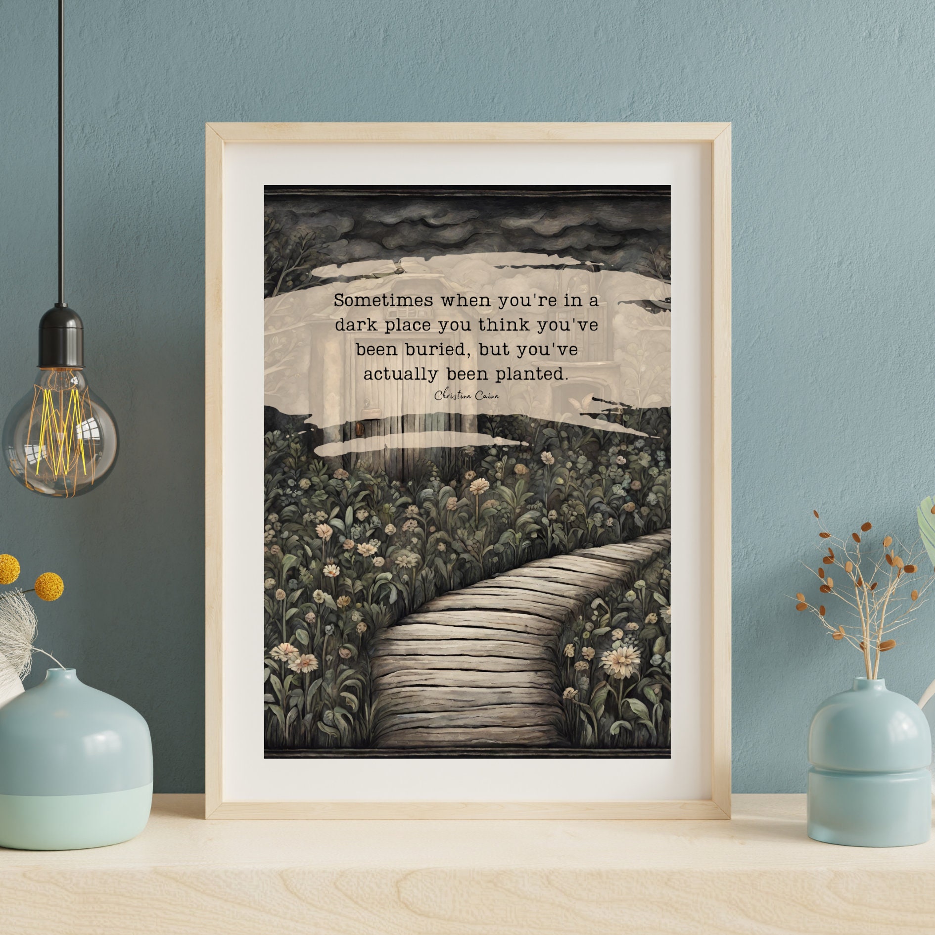 Planted, Not Buried | Folk Art Inspirational Print | Christine Caine ...