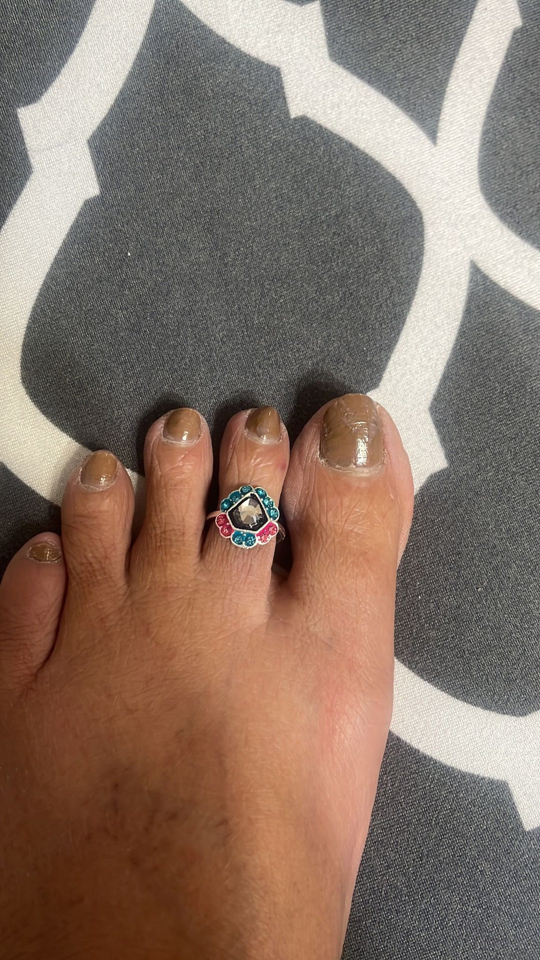 Adjustable Toe Ring-celebrity Silver Toe Ring Rihanna Style-sterling ...