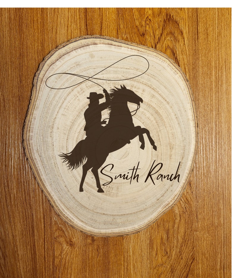 Personalized Engraved Wood Slice - Etsy