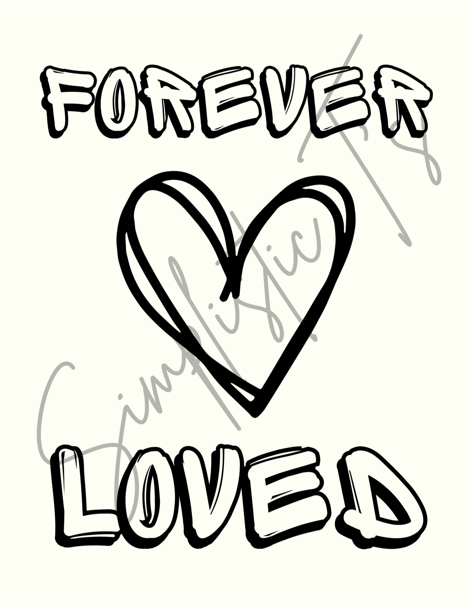 Forever Loved PNG Digital Printable Love Faith Encouragement Religious ...