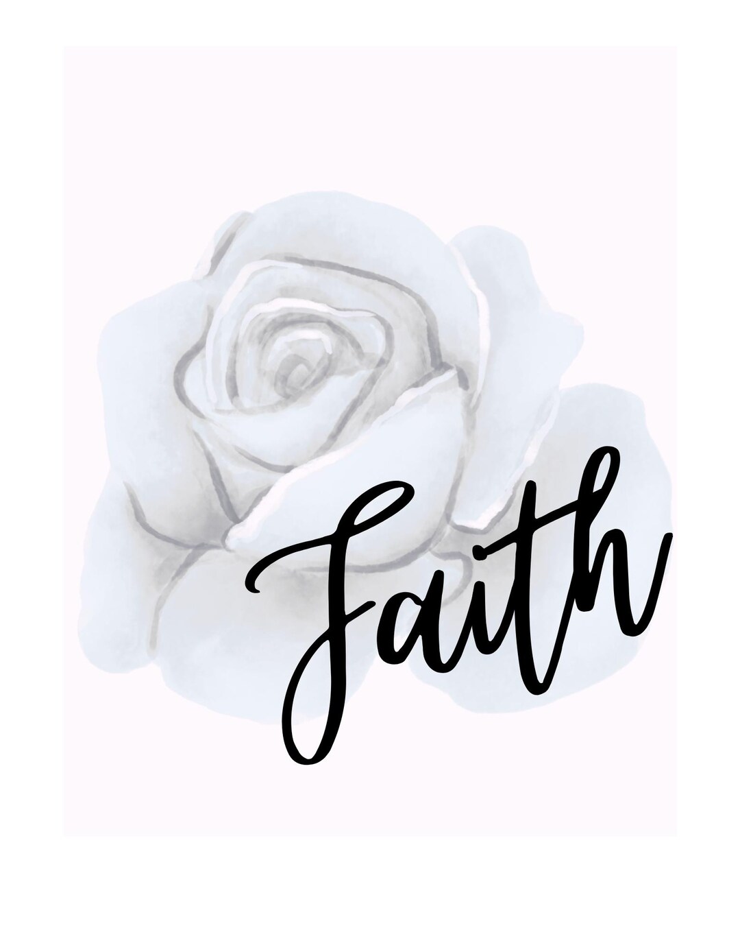 Christian PNG Faith Flower PNG Flower Png Sublimation Faith Png ...