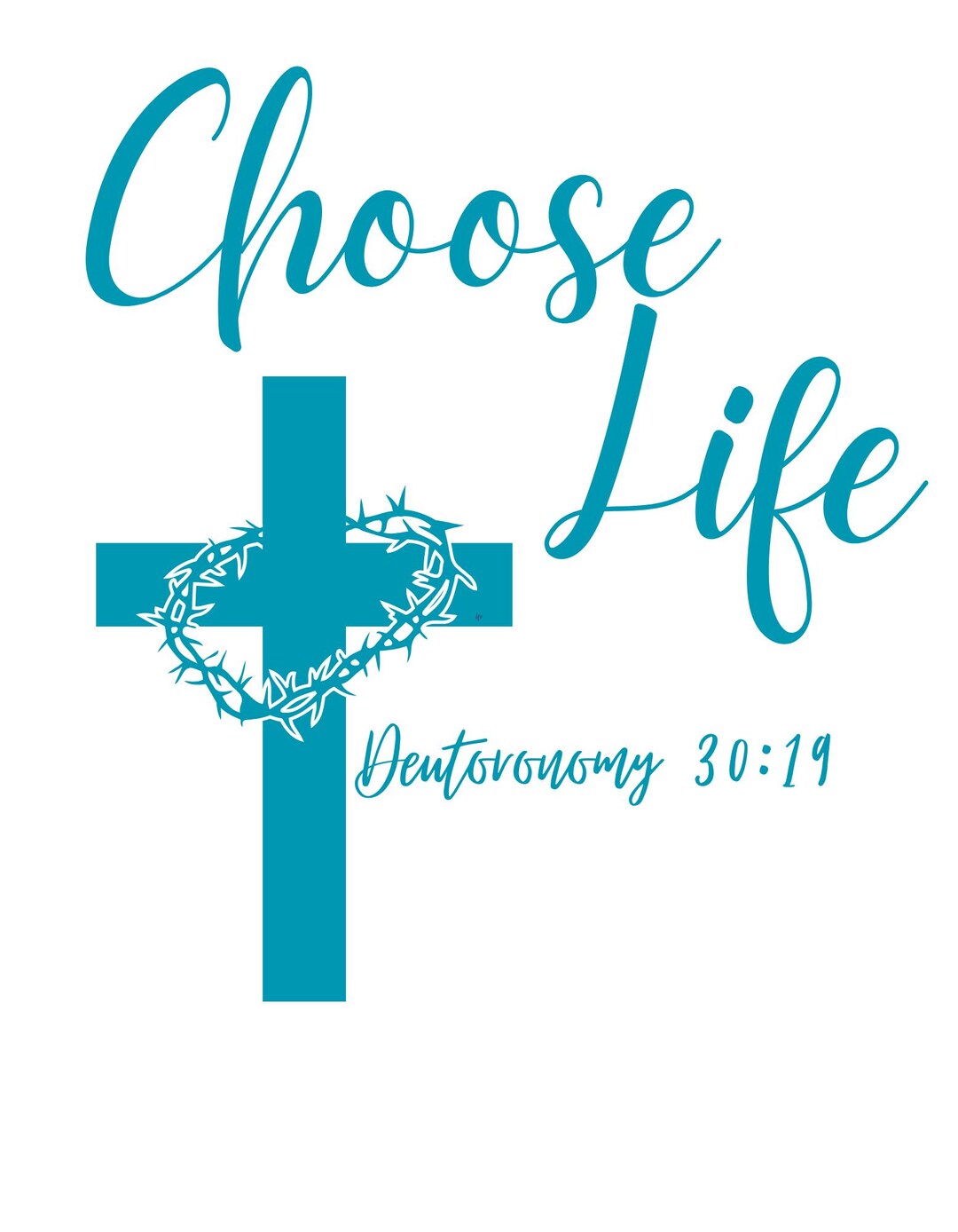 Choose Life Christian PNG: Faith Sublimation Design (digital Printable ...