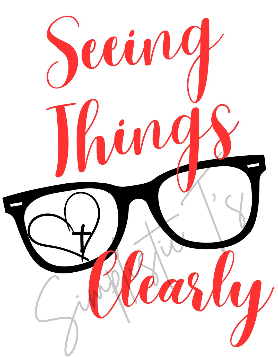Seeing Things Clearly PNG Digital Print God Printable Christian ...