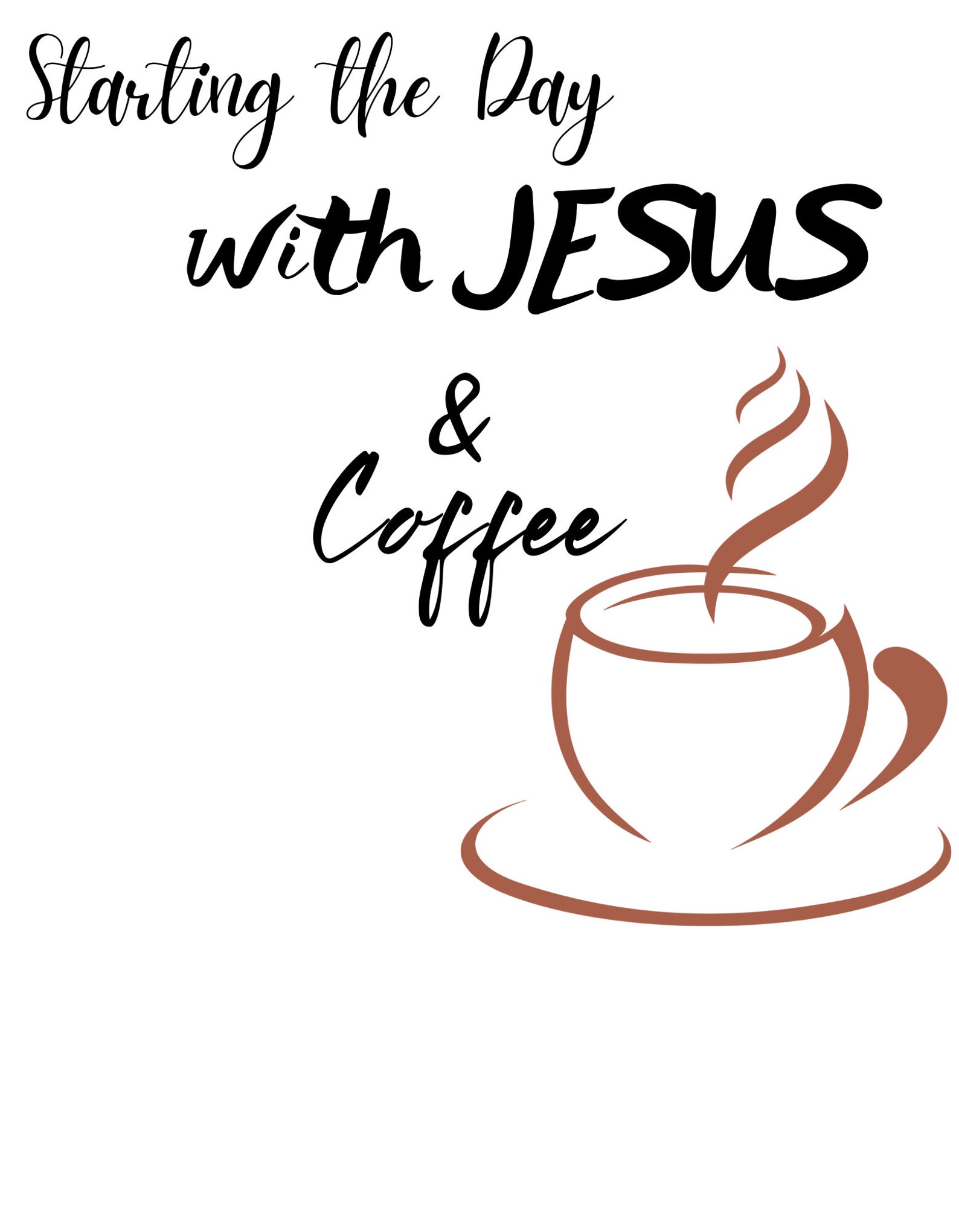 Jesus & Coffee Png Christian Png Digital Print Jesus Png Digital Print ...