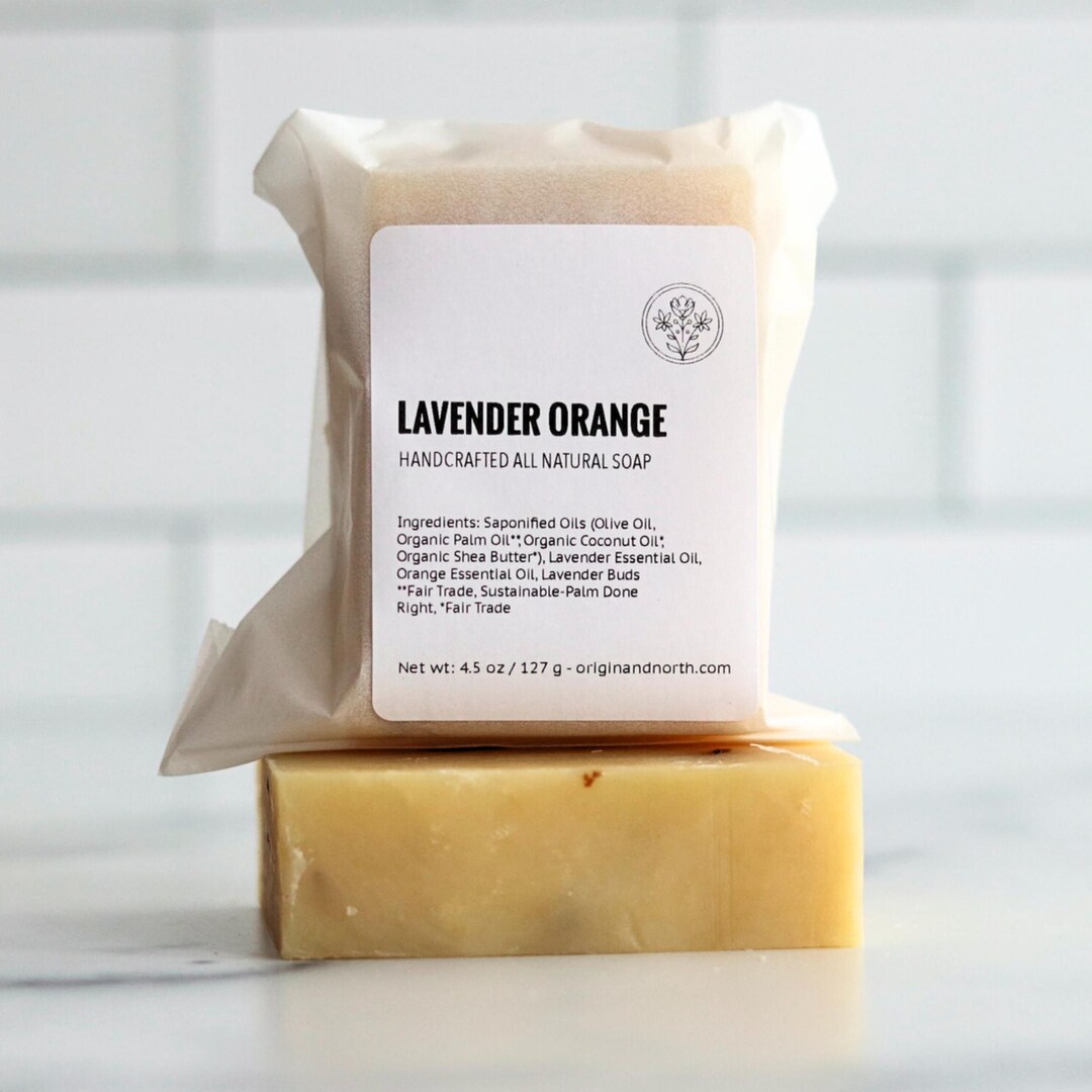 Lavender Orange Soap Bar, All Natural Soap - Etsy