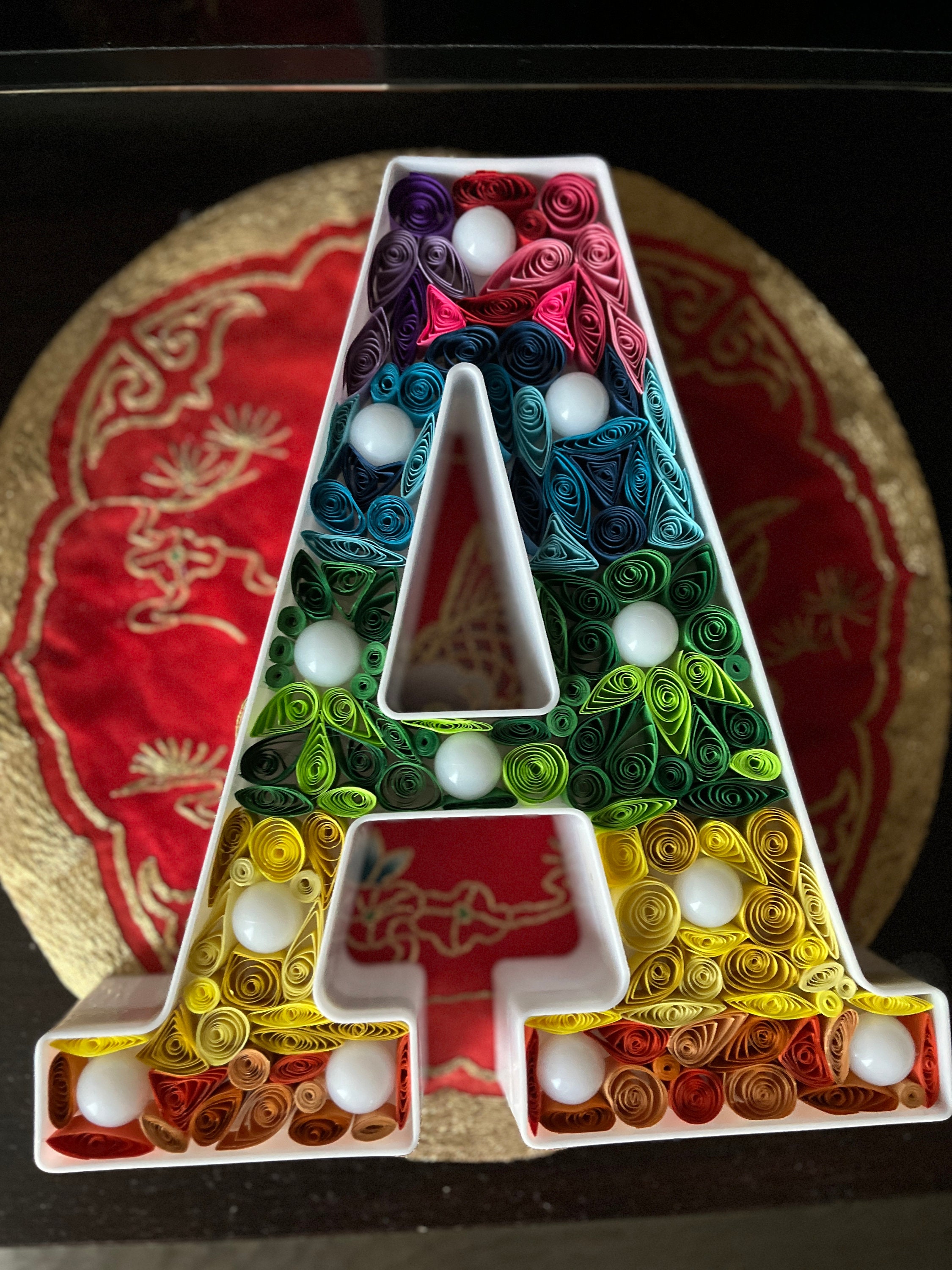 LED Light Paper Quilled Letter - Etsy