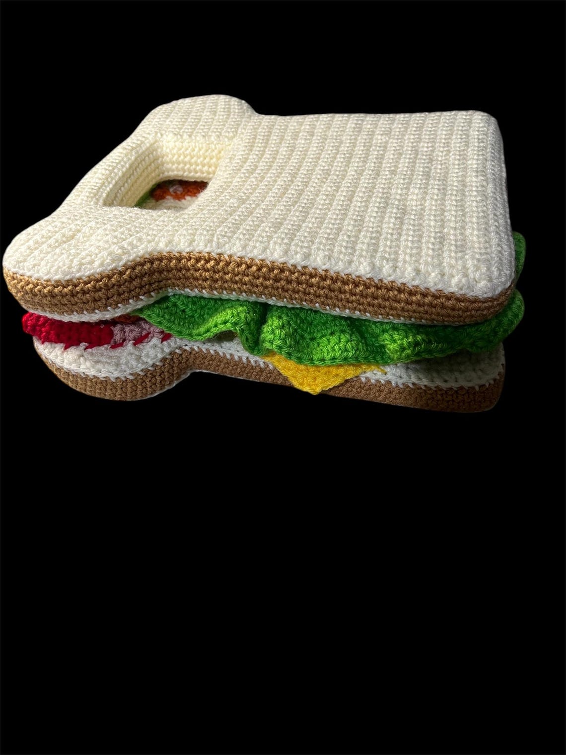 Crochet Sandwich Purse: Handmade Food-inspired Novelty Bag - Etsy