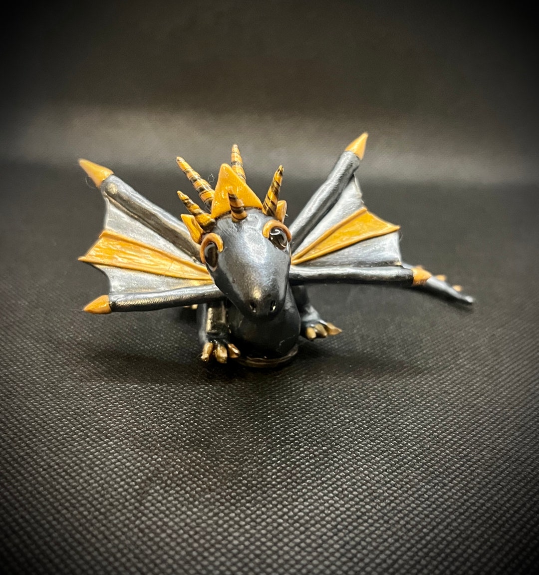Silver & Gold Dragon Magnet - Etsy