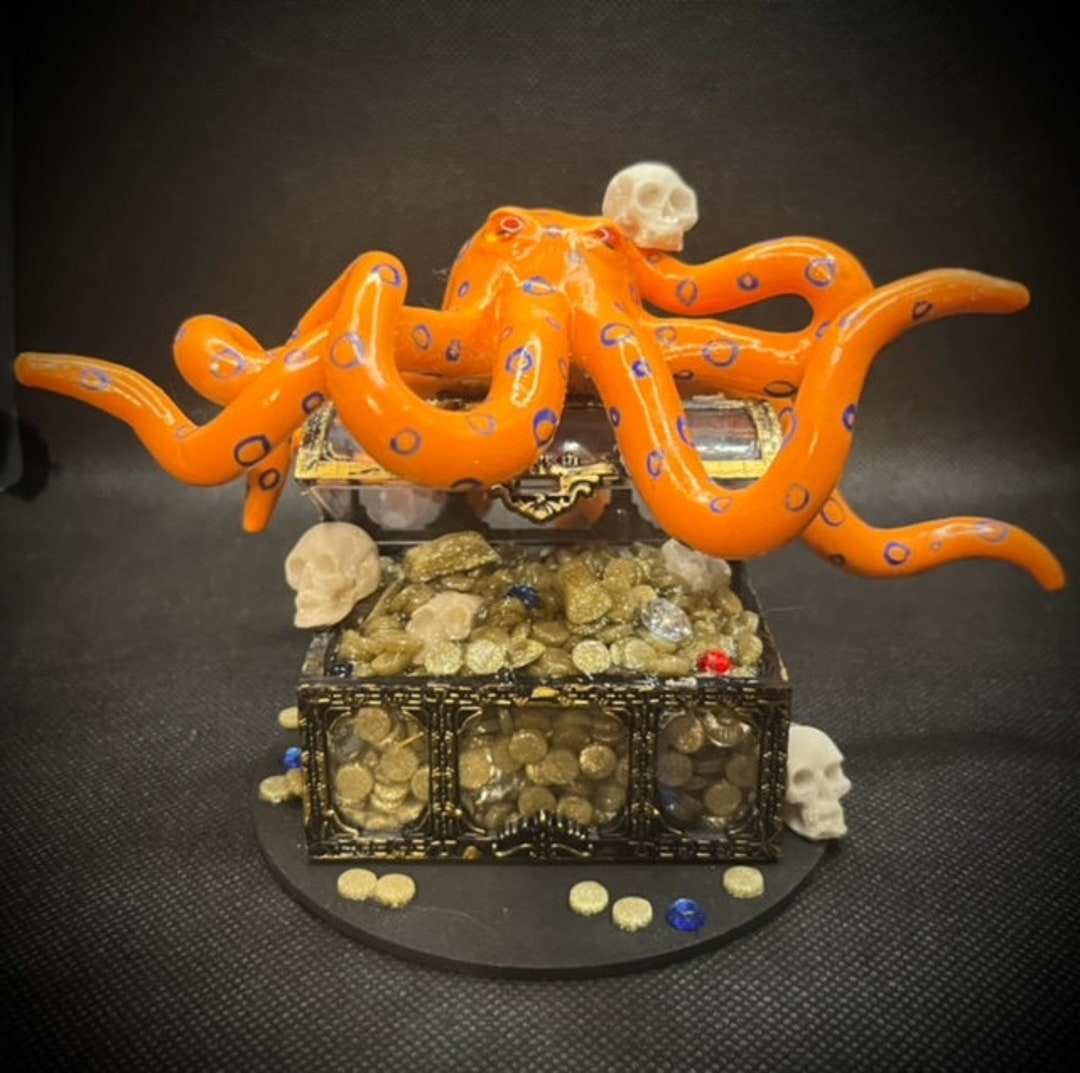 Glowy Blue-ringed Octopus Treasure Chest - Etsy
