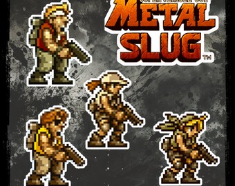 Metal Slug 2 Character Select Game Art Video Game Keychain Chain Hanger ...