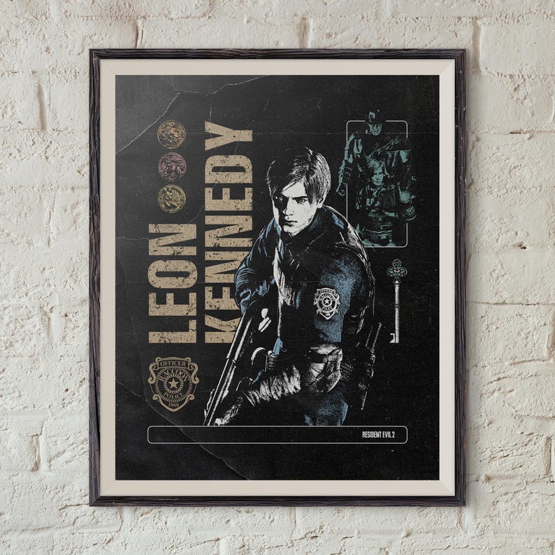 Leon Kennedy Poster | Print - Etsy