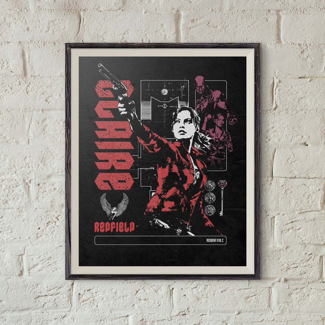 Claire Redfield Resident Evil 2 Remake Poster Print - Etsy