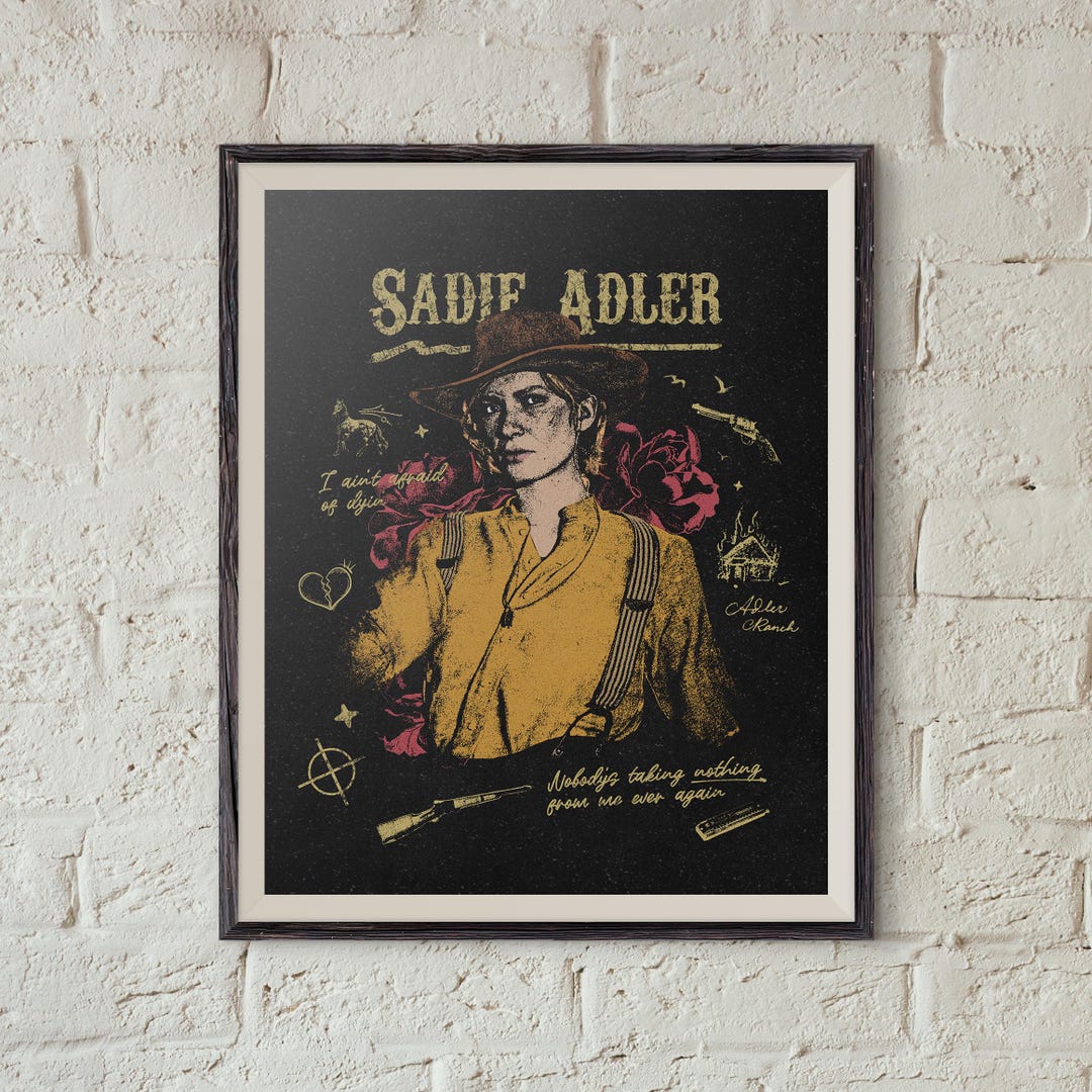 Sadie Adler Red Dead Redemption 2 Poster Print - Etsy