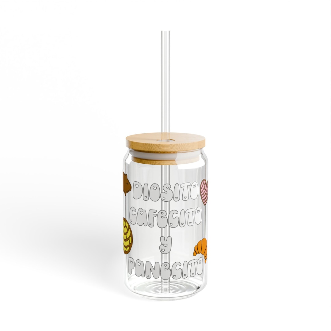 Christian Concha Glass Cup diosito, Cafecito Y Panecito - Etsy