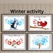Winter Snow Handprint Art Bundle, Preschool, Daycare, Kindergarten ...