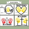 Sunday School Handprint Art Bundle, Christian Craft Babies Toddlers ...
