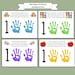 100 Days of School Handprint Art, Printable Handprint Craft Art Poem ...