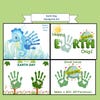 100 Days of School Handprint Art, Printable Handprint Craft Art Poem ...