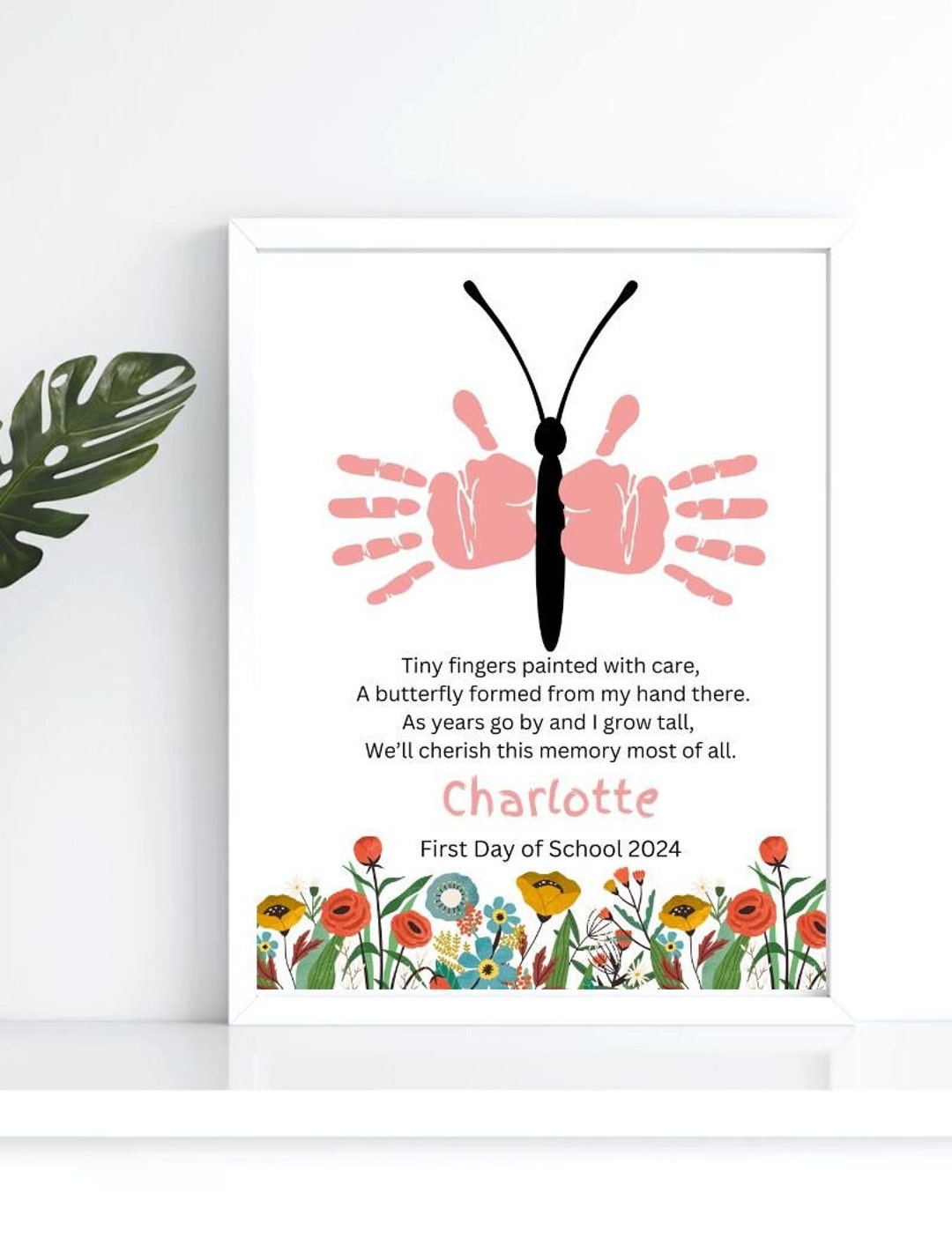 Butterfly Handprint Craft, First Day of School, Preschool, Kindergarten ...