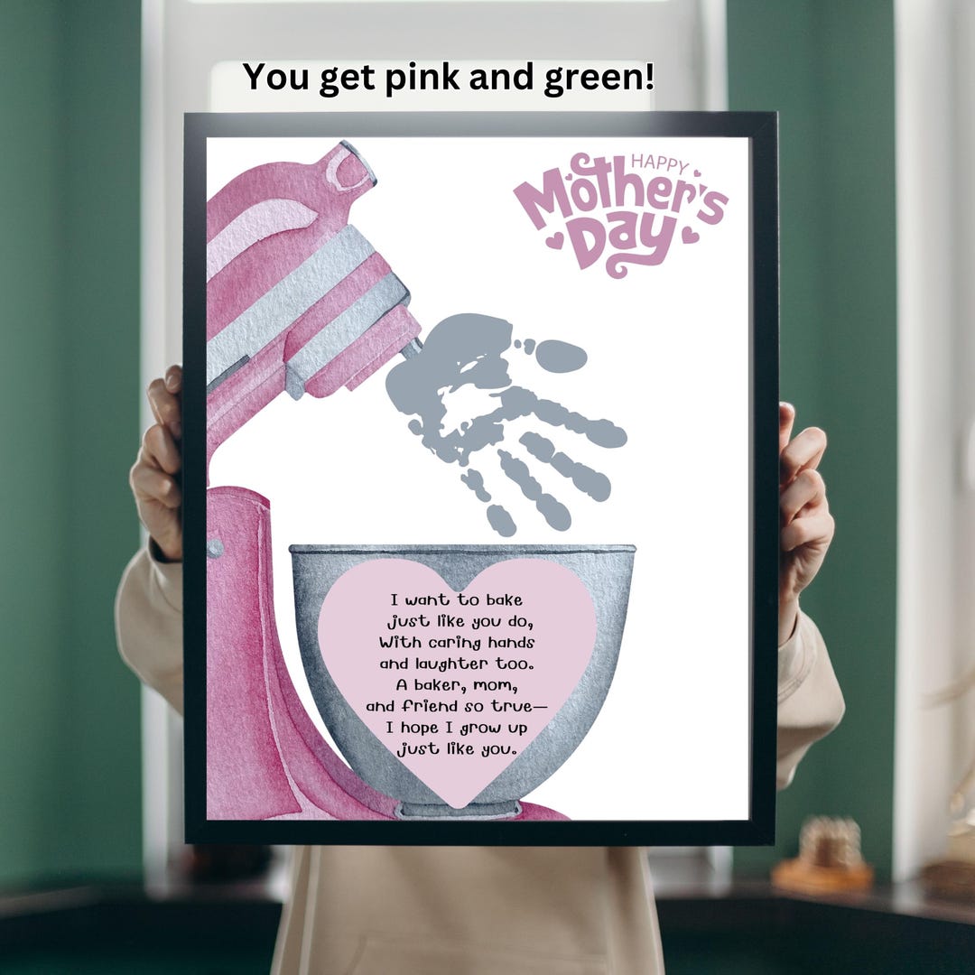 Mother's Day Handprint Craft, Printable Keepsake, Grandma Mothers Day ...