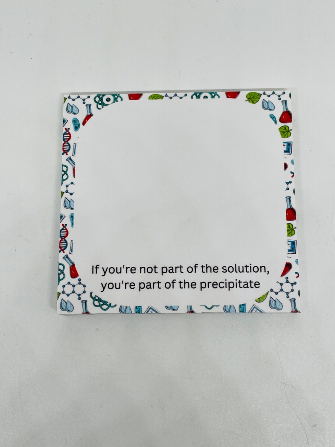 Science Theme Sticky Notepad Gift for Him or Her Biochemistry, Biology ...