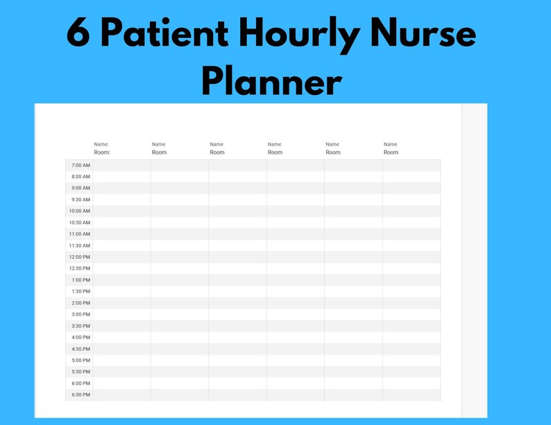 Nurse Shift Report Plus Hourly Planner Med Surg Nurse Brain Sheet ...