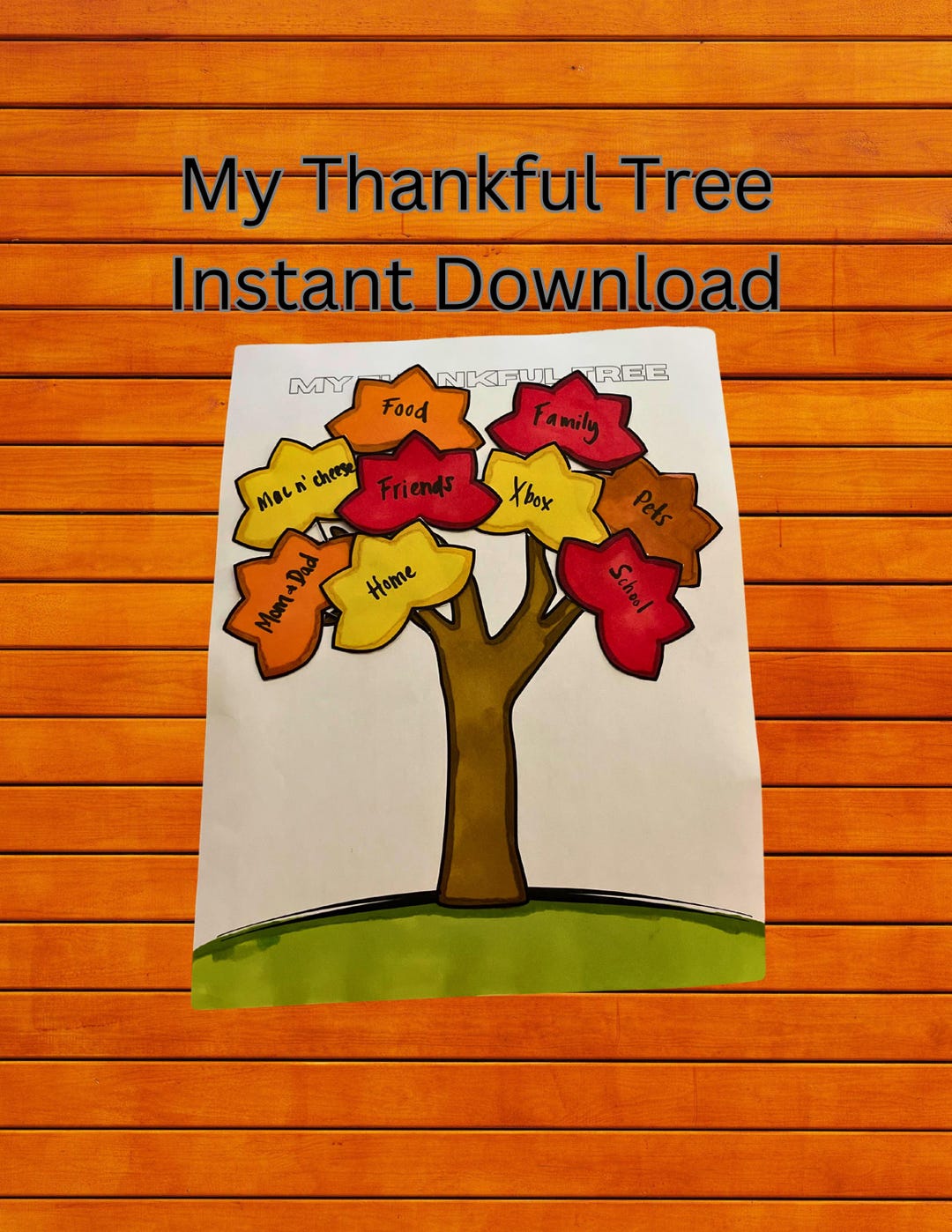 Thanksgiving Handprint Craft, Thankful for You, Printable Fall DIY Art ...
